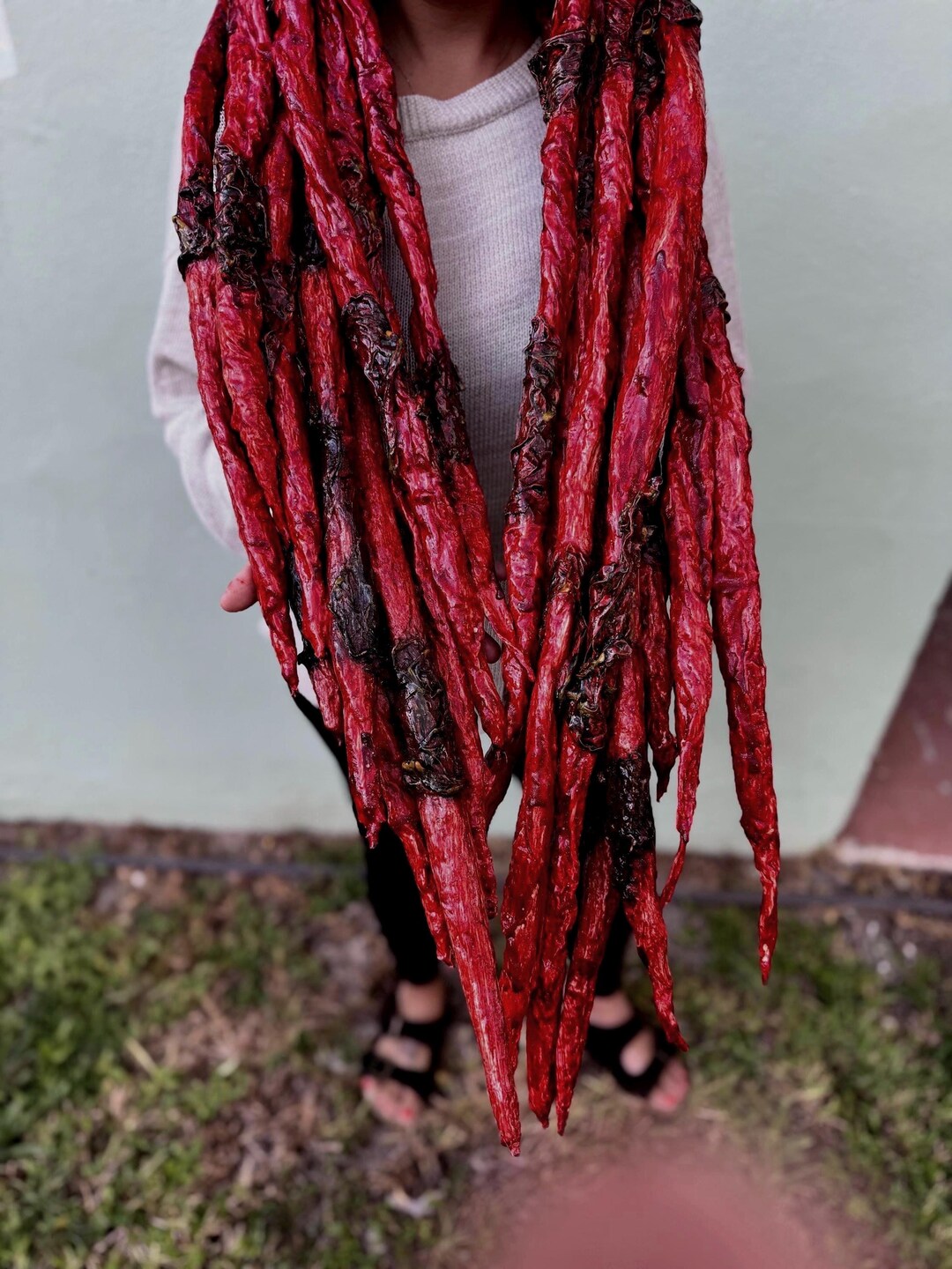 Bloody Latex Intestines Prop – 10ft Realistic Halloween Horror Decor ...