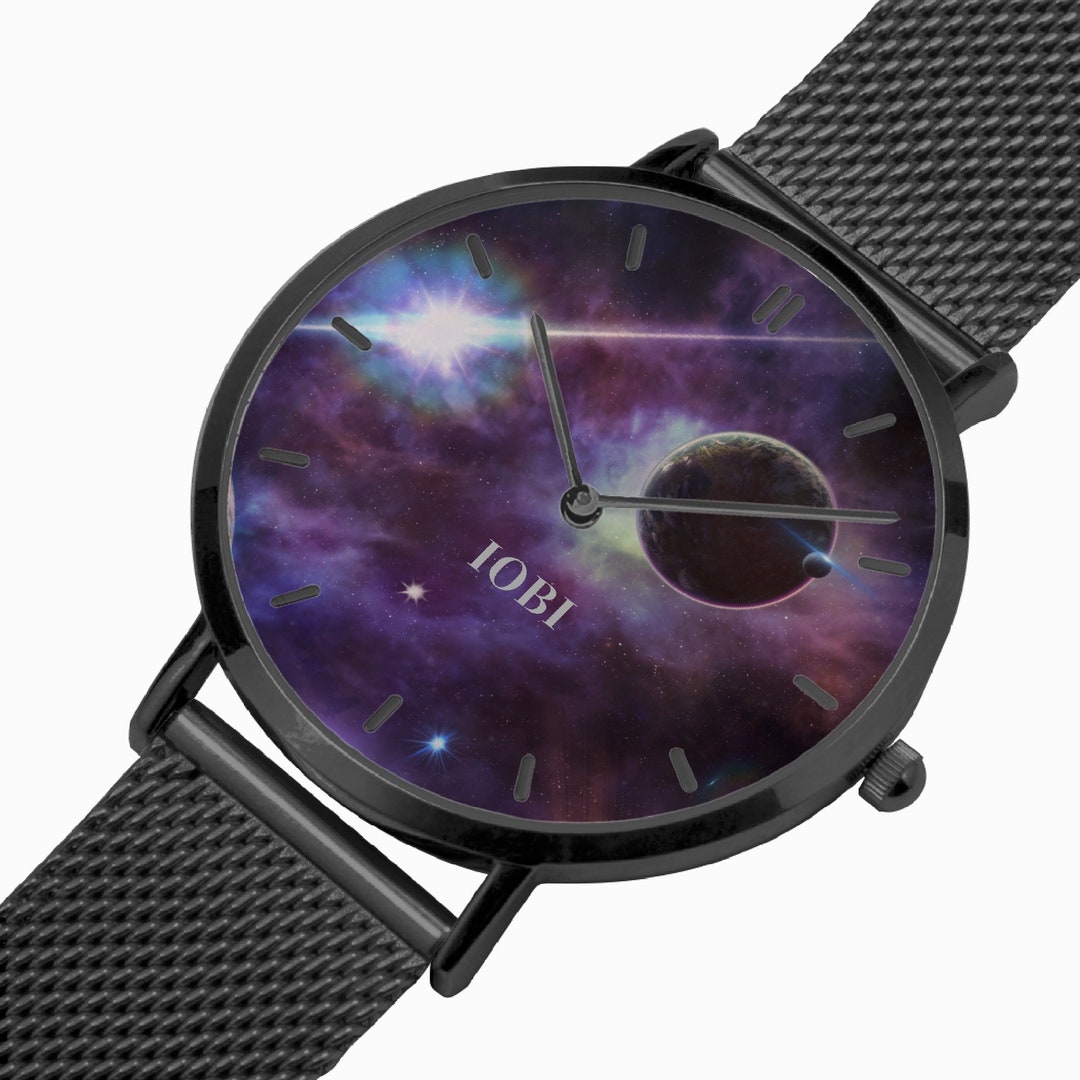 Fashion Ultra-thin Stainless Steel Quartz Watch With Exoplanet and Nebula Design - Etsy