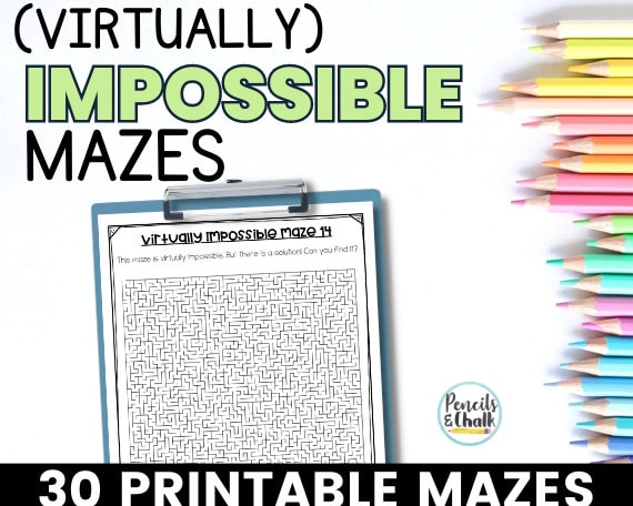 Impossible Maze Printable