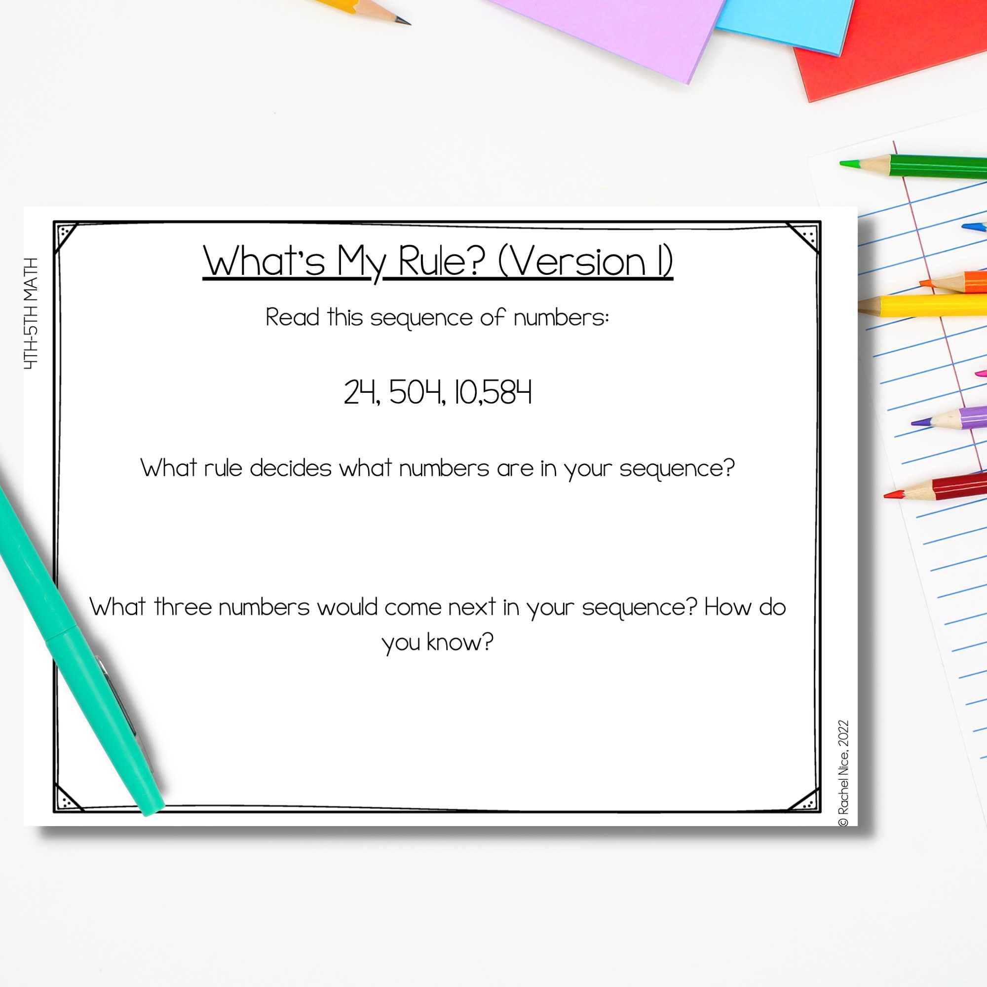 Math Enrichment Activities for Early Finishers and Gifted Students 4th ...