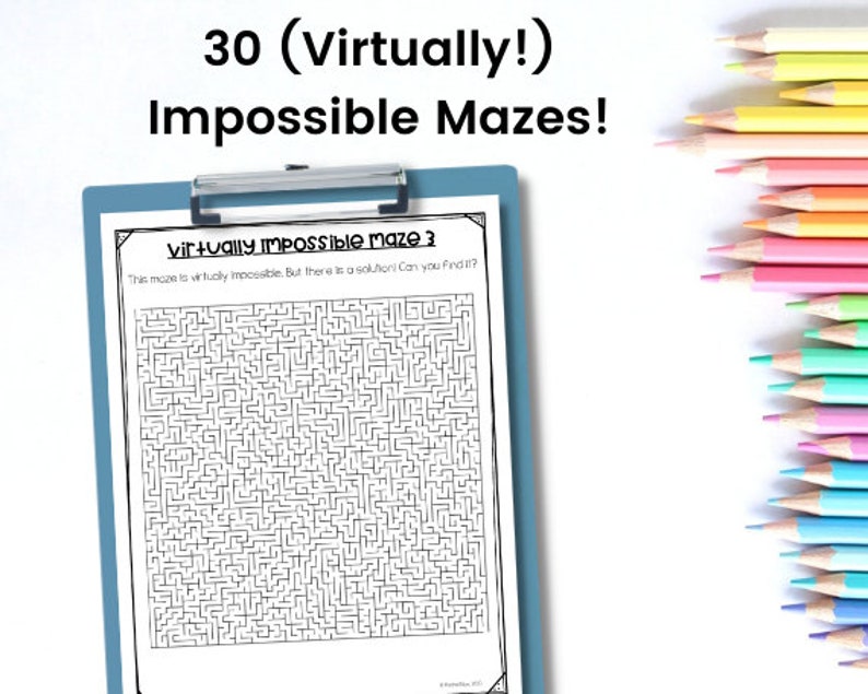 Early and Fast Finishers Maze Puzzles -- Virtually Impossible/extreme ...