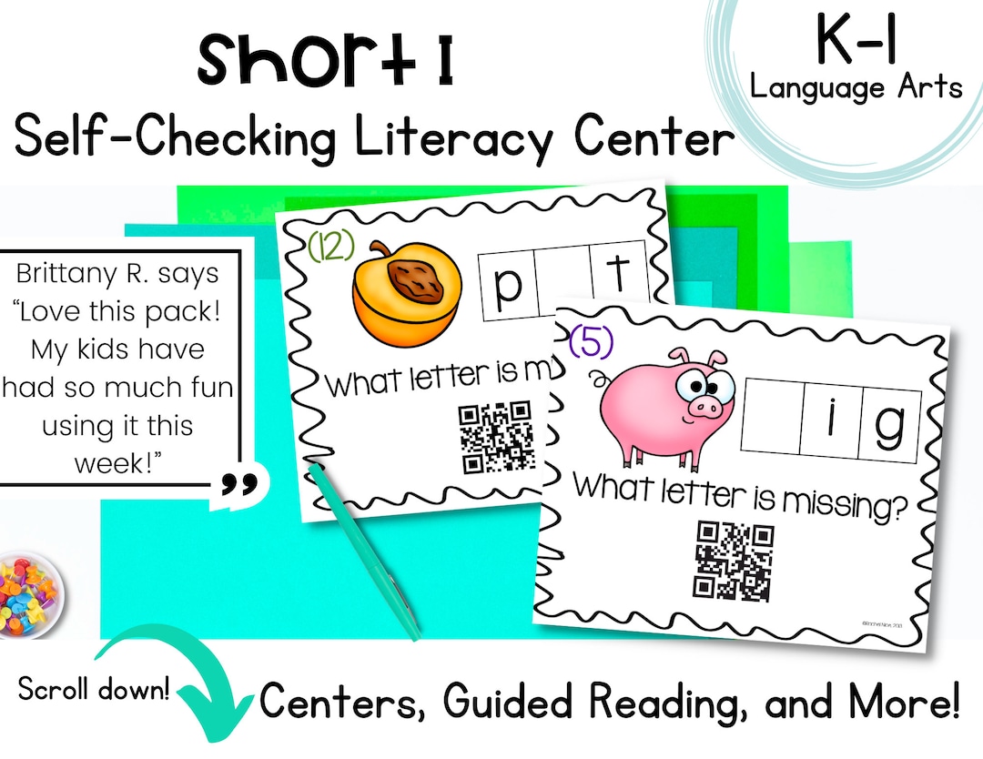 CVC Words for Kindergarten Literacy Centers or Morning Work - Short I ...