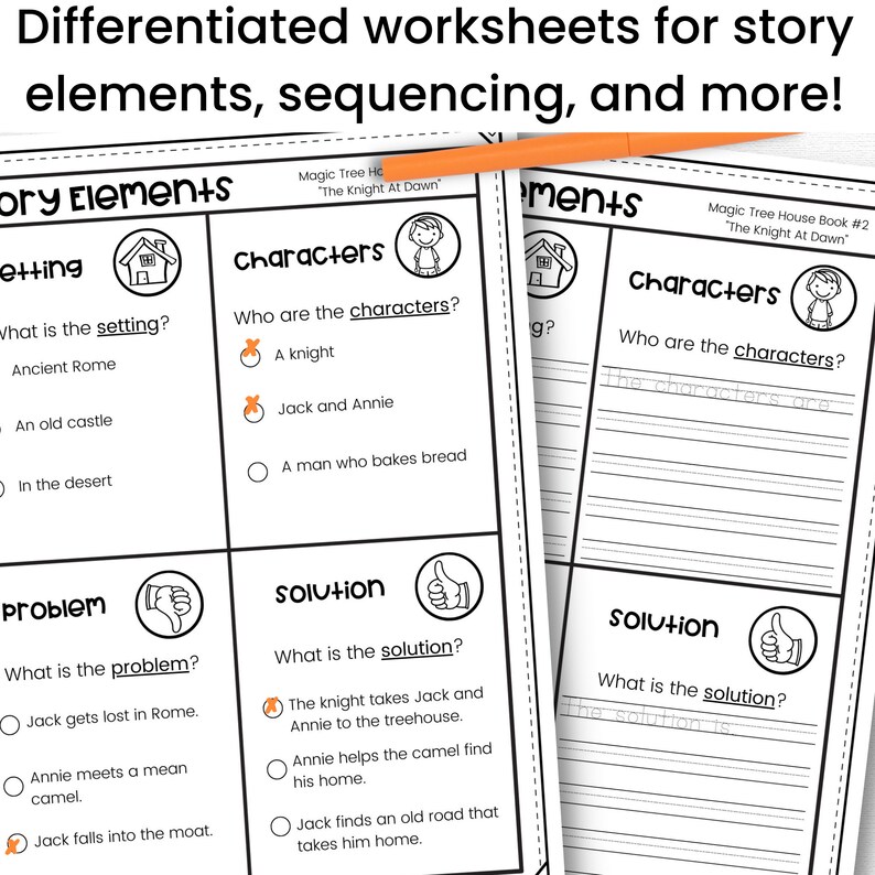 Magic Tree House - the Knight at Dawn - Differentiated Reading ...