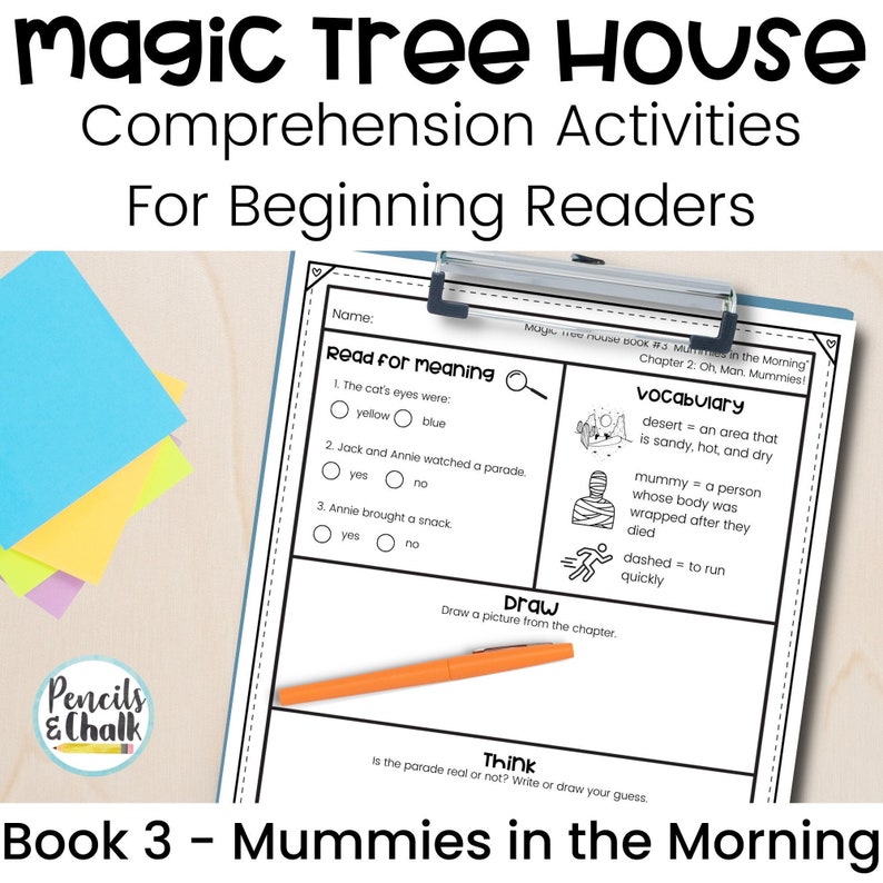 Magic Tree House Mummies in the Morning Differentiated Reading ...