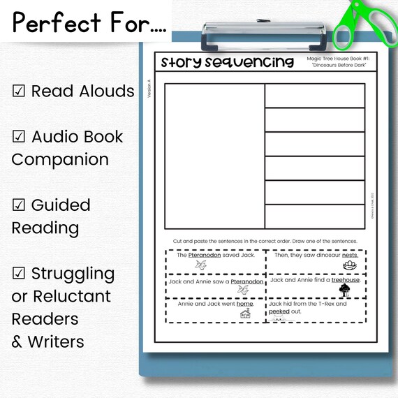 Dinosaurs Before Dark Worksheets Magic Tree House #1 Dinosaurs Before