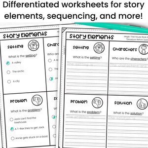 Printable Magic Tree House Reading Comprehension Worksheets Beginner ...