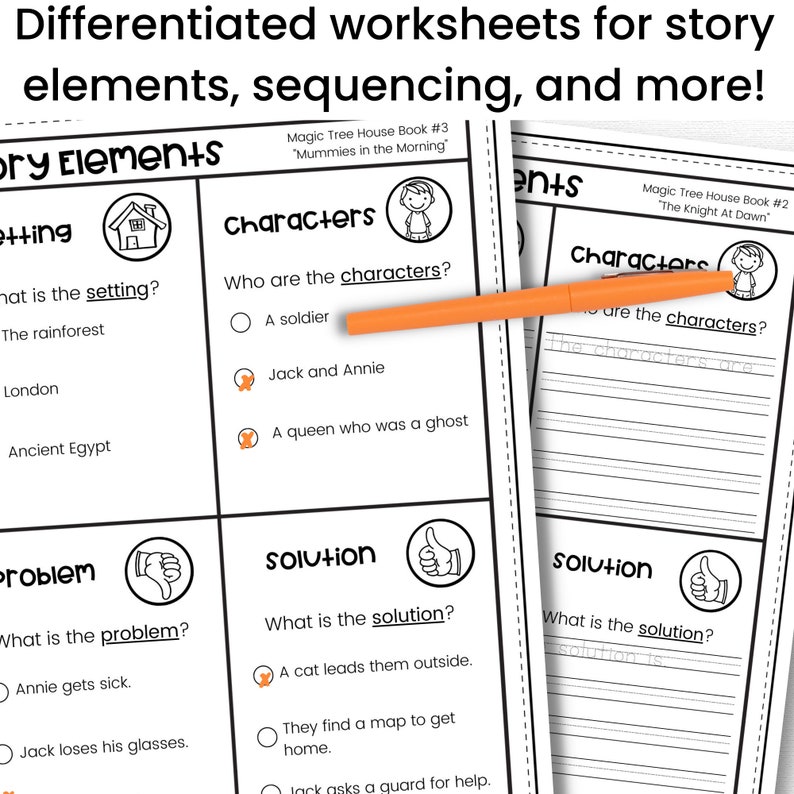 Magic Tree House - Mummies in the Morning - Differentiated Reading ...