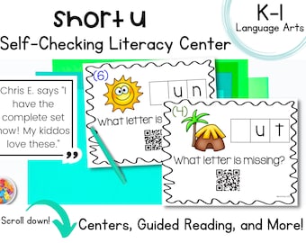 CVC Words for Kindergarten Literacy Centers or Morning Work - Short I ...