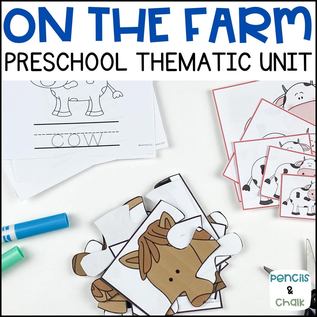 Preschool Activities for Summer - Farm Activities - Counting, Coloring ...