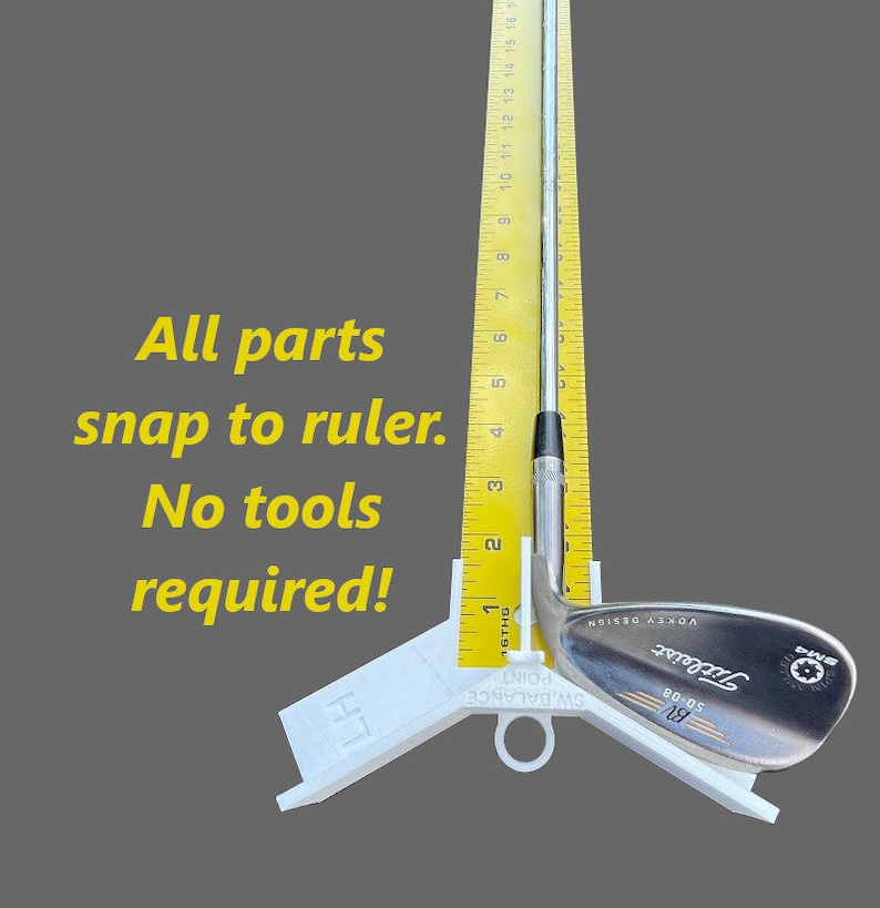 Golf Club Ruler - Fitting Tool - Length Measurement - Swing Weight ...