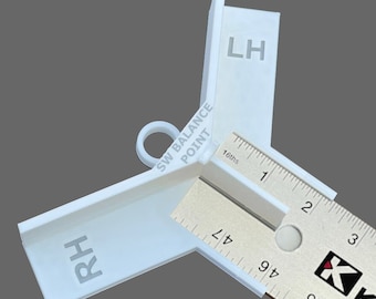 Golf Club Ruler Fitting Tool Length Measurement Swing Weight Works With ...