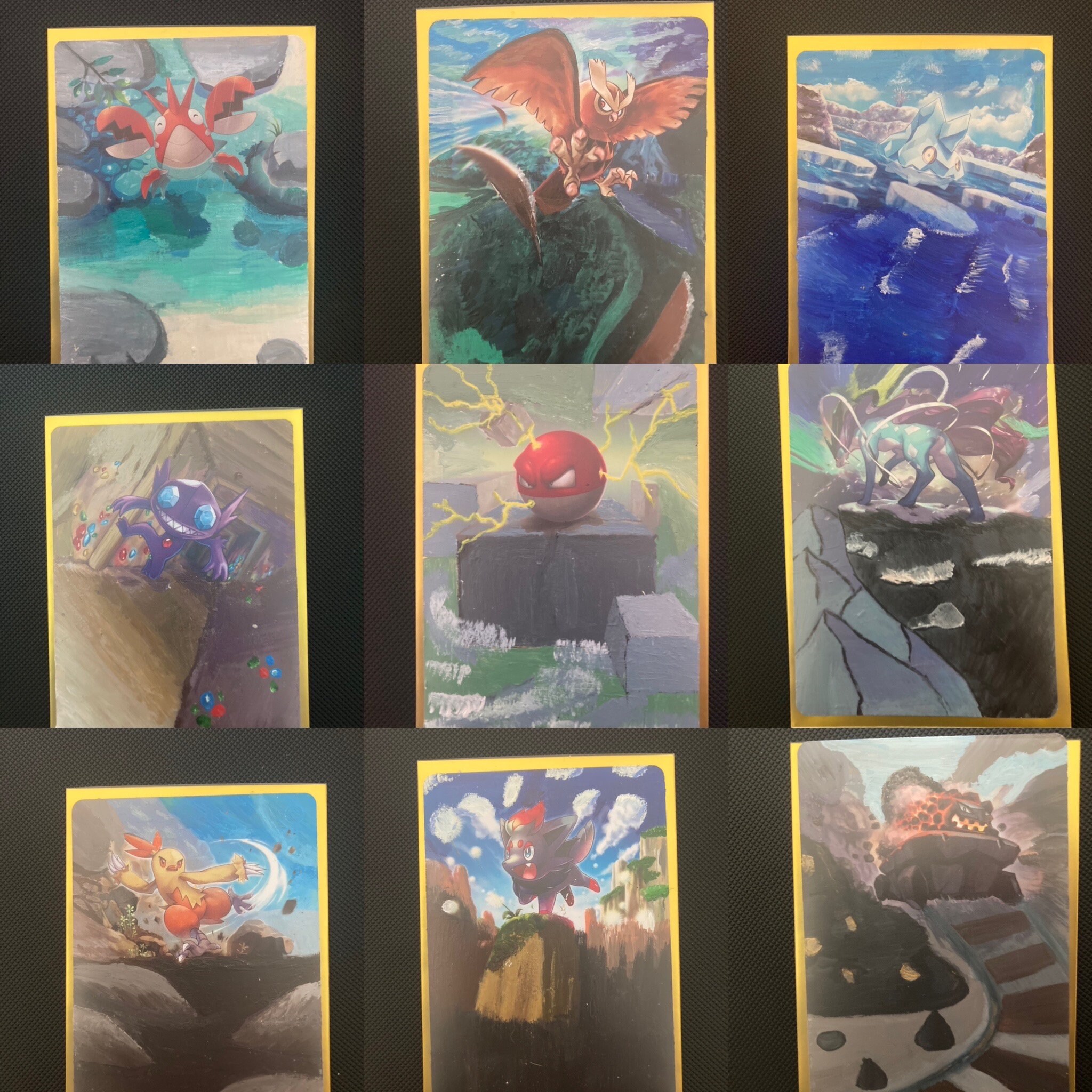 Custom Hand Painted Pokémon Cards - Etsy