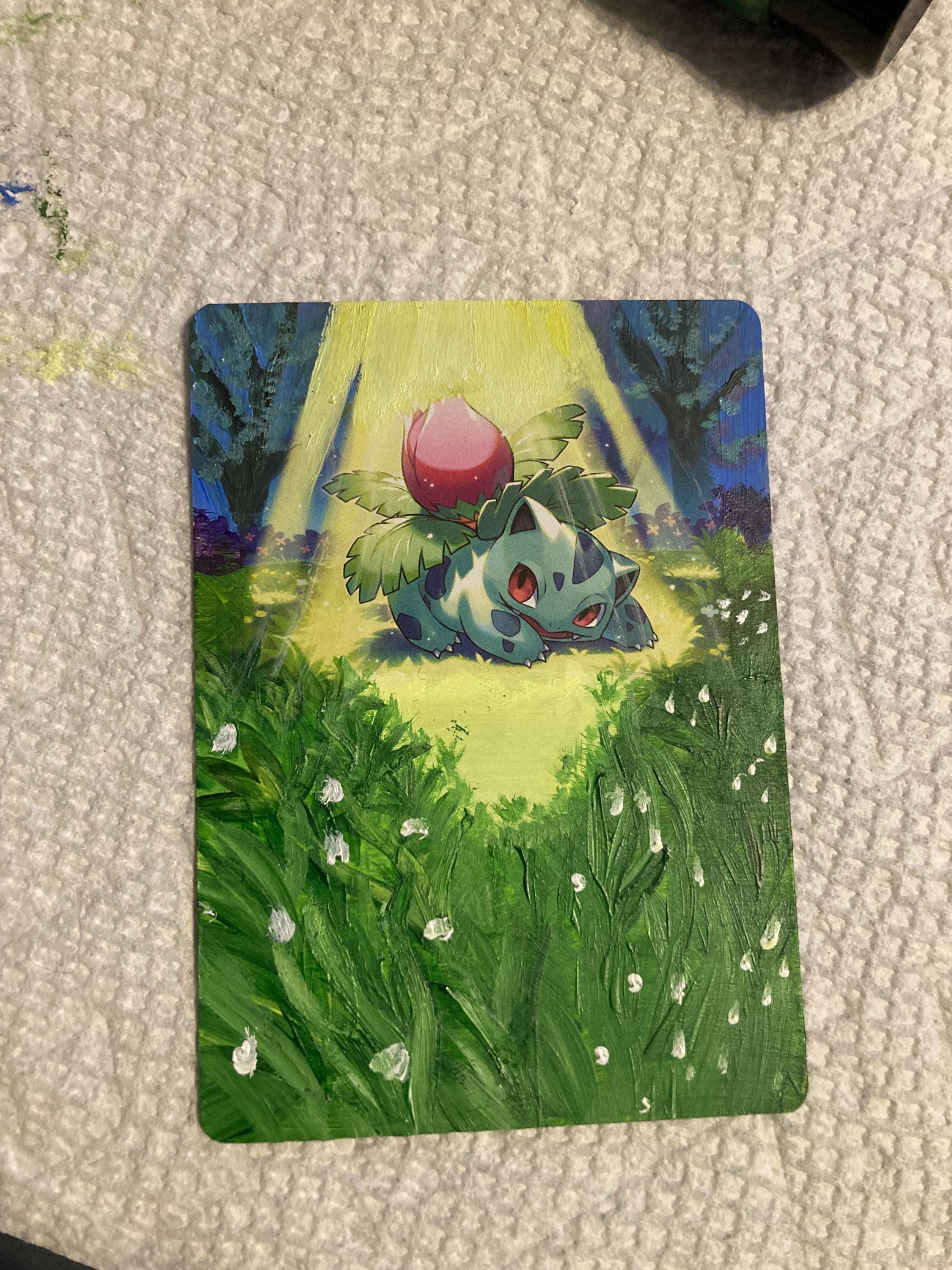 Commissioned Hand Painted Pokemon Card - Etsy