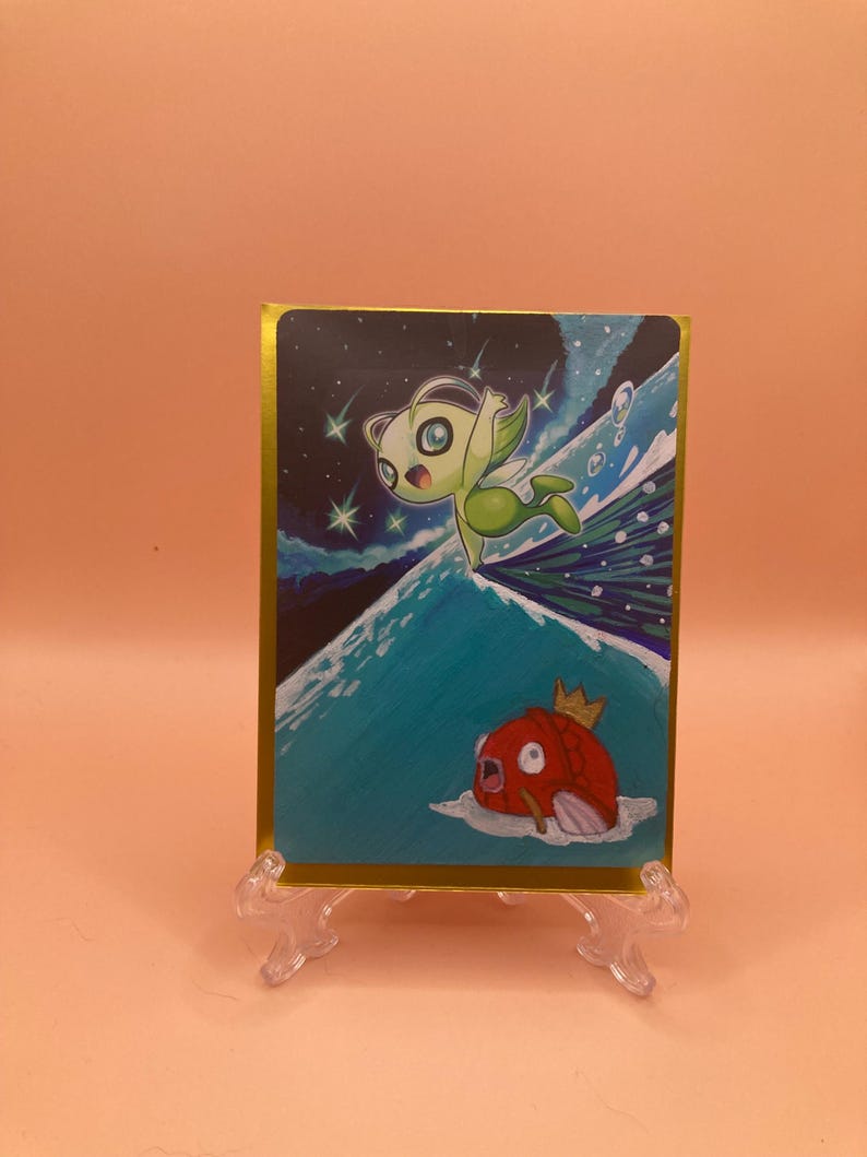 Commissioned Hand Painted Pokemon Card - Etsy