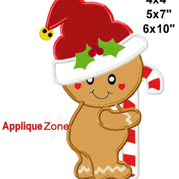 Gingerbread Applique - Etsy