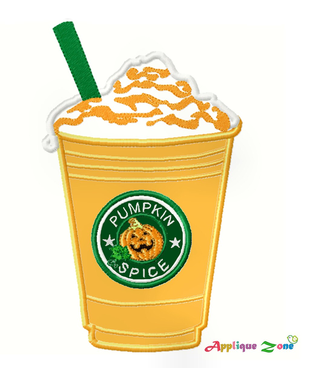 Pumpkin Spice Coffee Embroidery Design, Fall Thanksgiving Machine ...