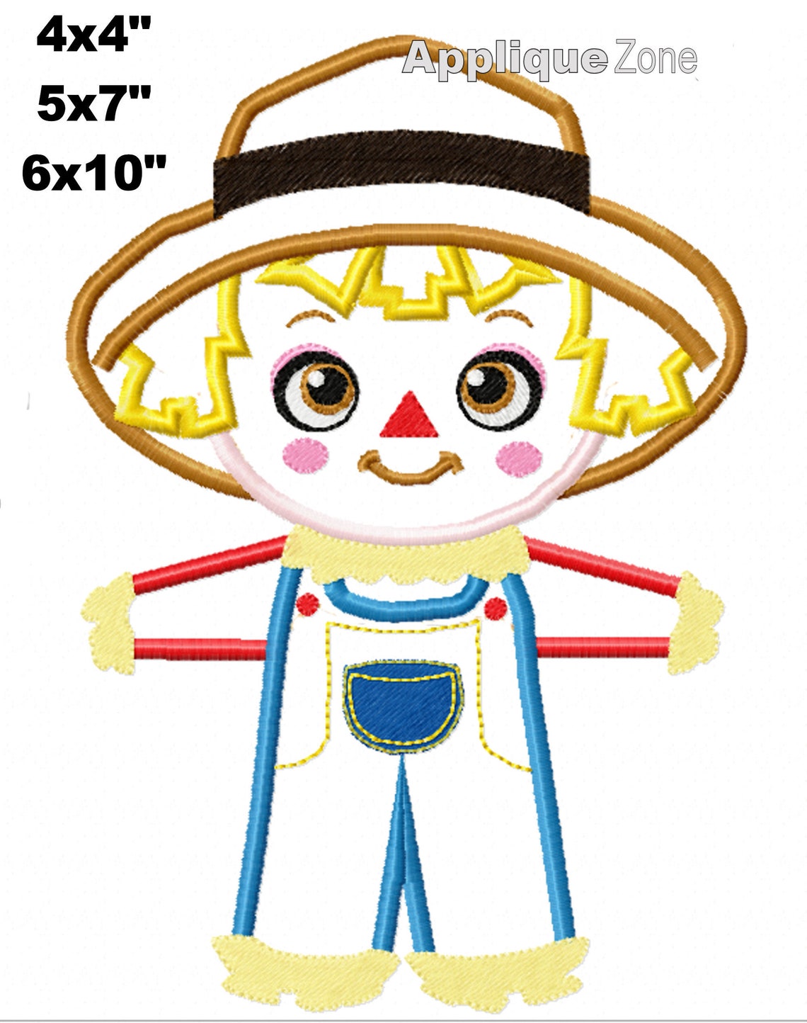 Scarecrow Fall Thanksgiving Embroidery Design, Scarecrow Machine ...