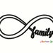 Infinity Family Applique, Mystical Machine Embroidery Design, Infinity ...