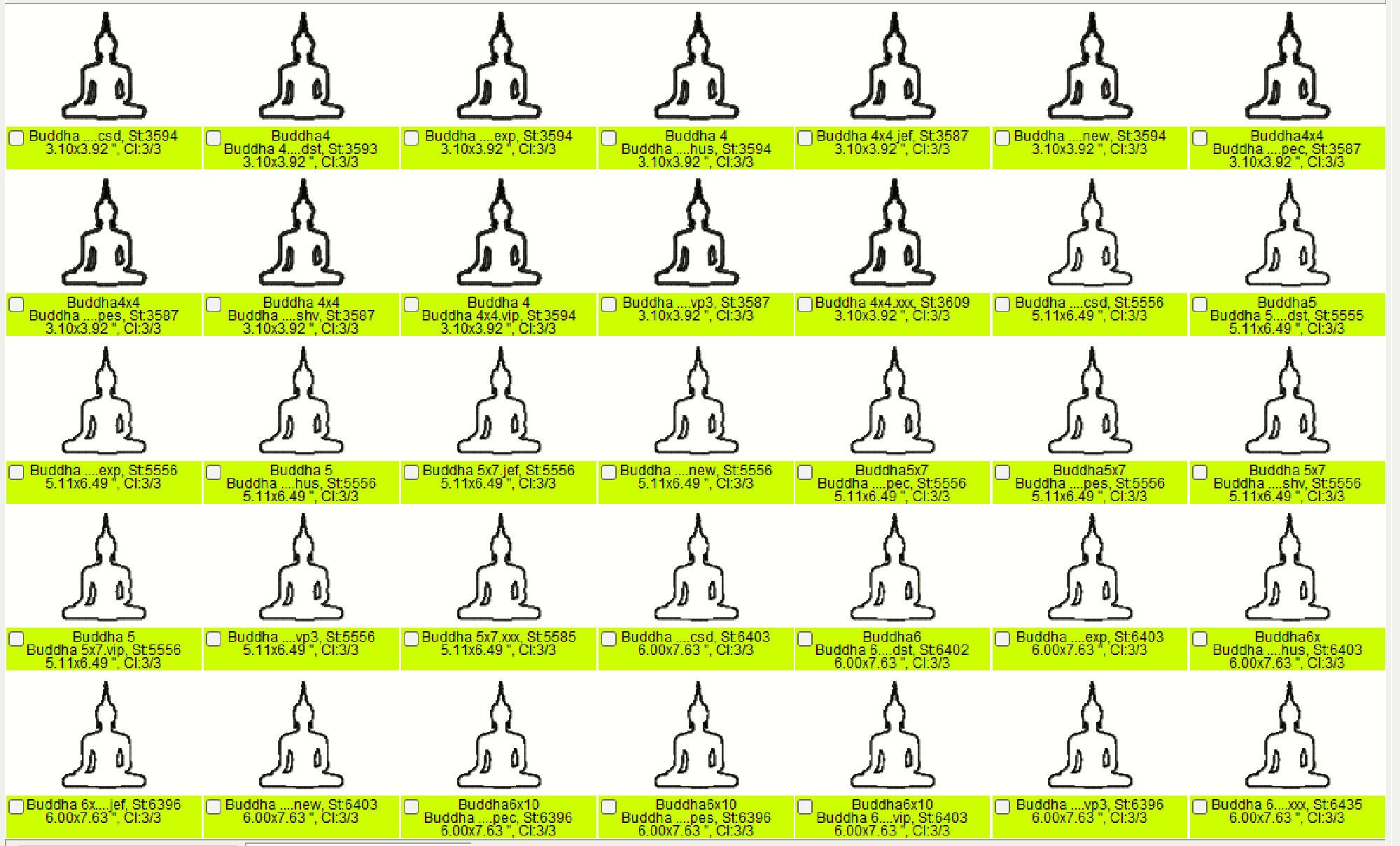 BUDDHA Spiritual Symbol Mystical Machine Embroidery APPLIQUE Design ...