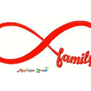 Infinity Family Applique, Mystical Machine Embroidery Design, Infinity ...