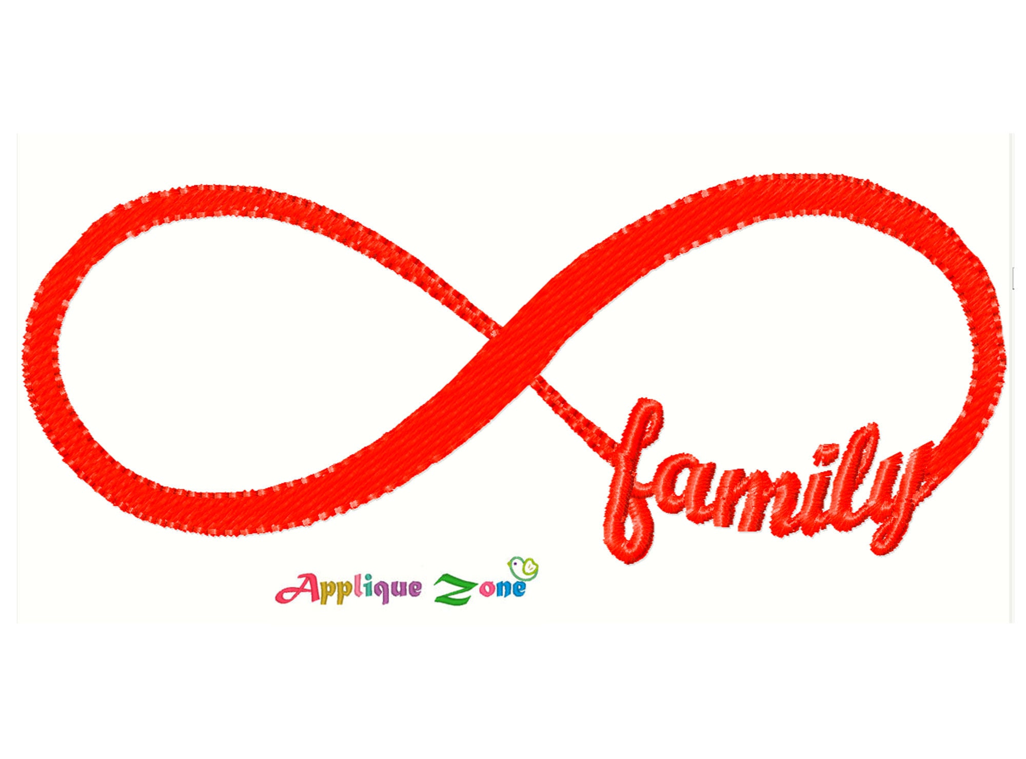 Infinity Family Applique, Mystical Machine Embroidery Design, Infinity ...