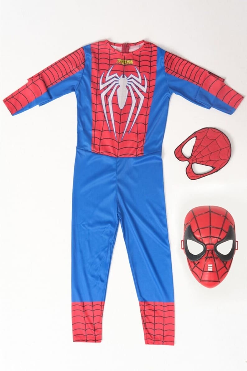 Spiderman White Printed New Spider-man 2 Mask Costume - Etsy