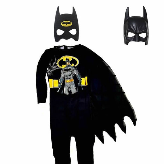 Batman Batman New Boy Costume With Cloak 2 Masks - Etsy