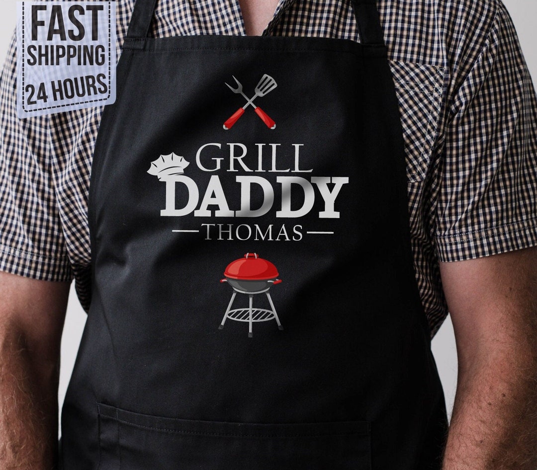 Custom Grill Daddy Apron, Custom Apron, Grill Apron, Fathers Day Gift ...