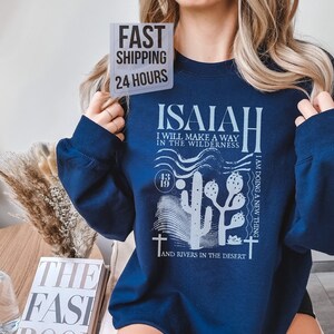 Isaiah, I Will Make a Way Sweatshirt, Christian Sweatshirt, Jesus ...