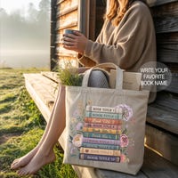 I Love You Book Quotes Tote Bag Gift for Book Lover Reusable Canvas ...