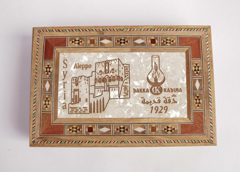 Aleppo Soap Bar and Handmade Mosaic Inlay Storage Box Laurel, Oud and ...