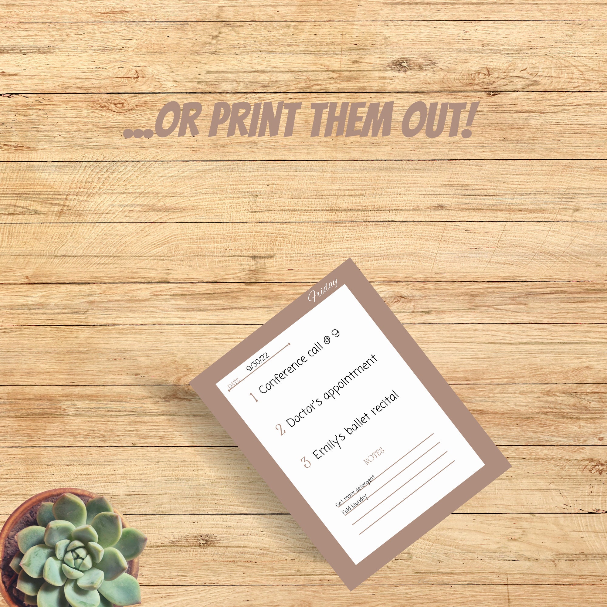Digital Top 3 Priority Planner Printable - Etsy