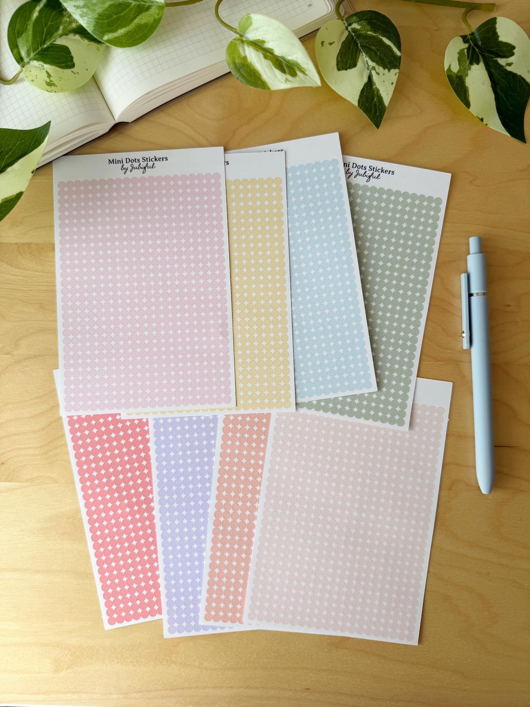 Colorful Mini Dot Stickers | 560 Individual Mini Circles | Matte ...
