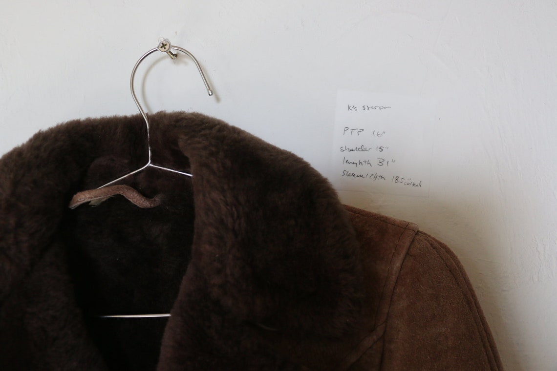 Dark Brown Sherpa Jacket - Etsy