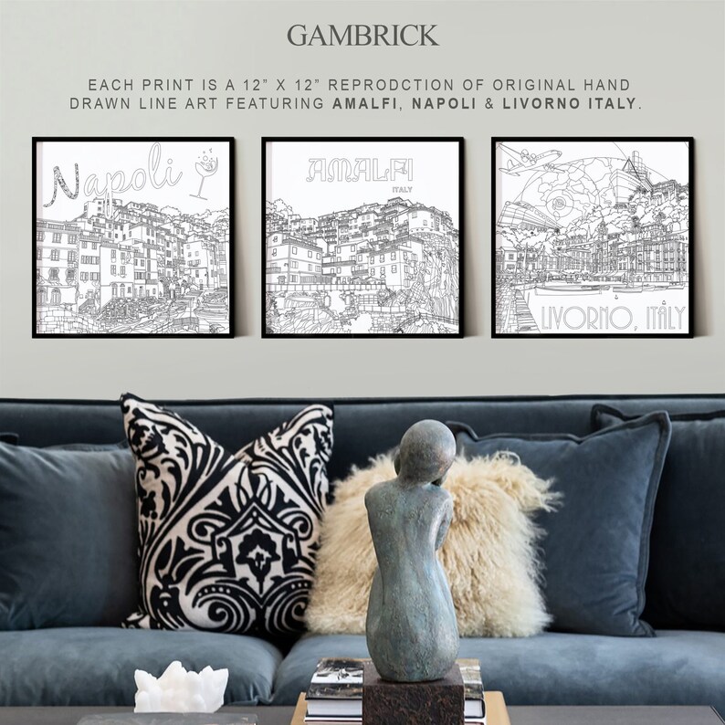 Printable Line Art Drawings Architecture Landscape - Etsy