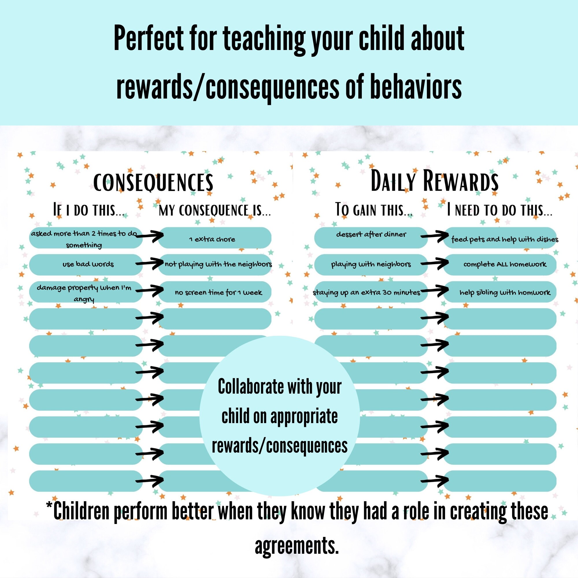 7-page Behavior Tracking/behavior Chart for Children and Adolescents ...