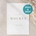 8x10 Card Mockup, Wedding Print Mockup, Bridesmaid Gift Mockup, 4x5 ...