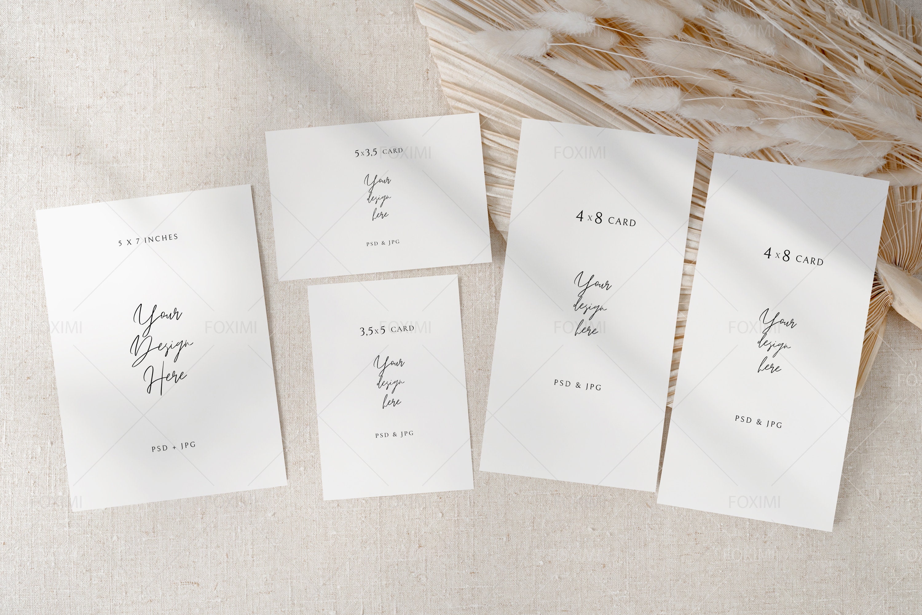 Invitation Suite, 5x7, 4x8, Card Mockup, Invitation Mockup, Menu ...