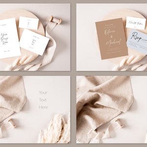Mockup Bundle, Card Mockup, Mockup Card and Phone, Invitation Mockup ...