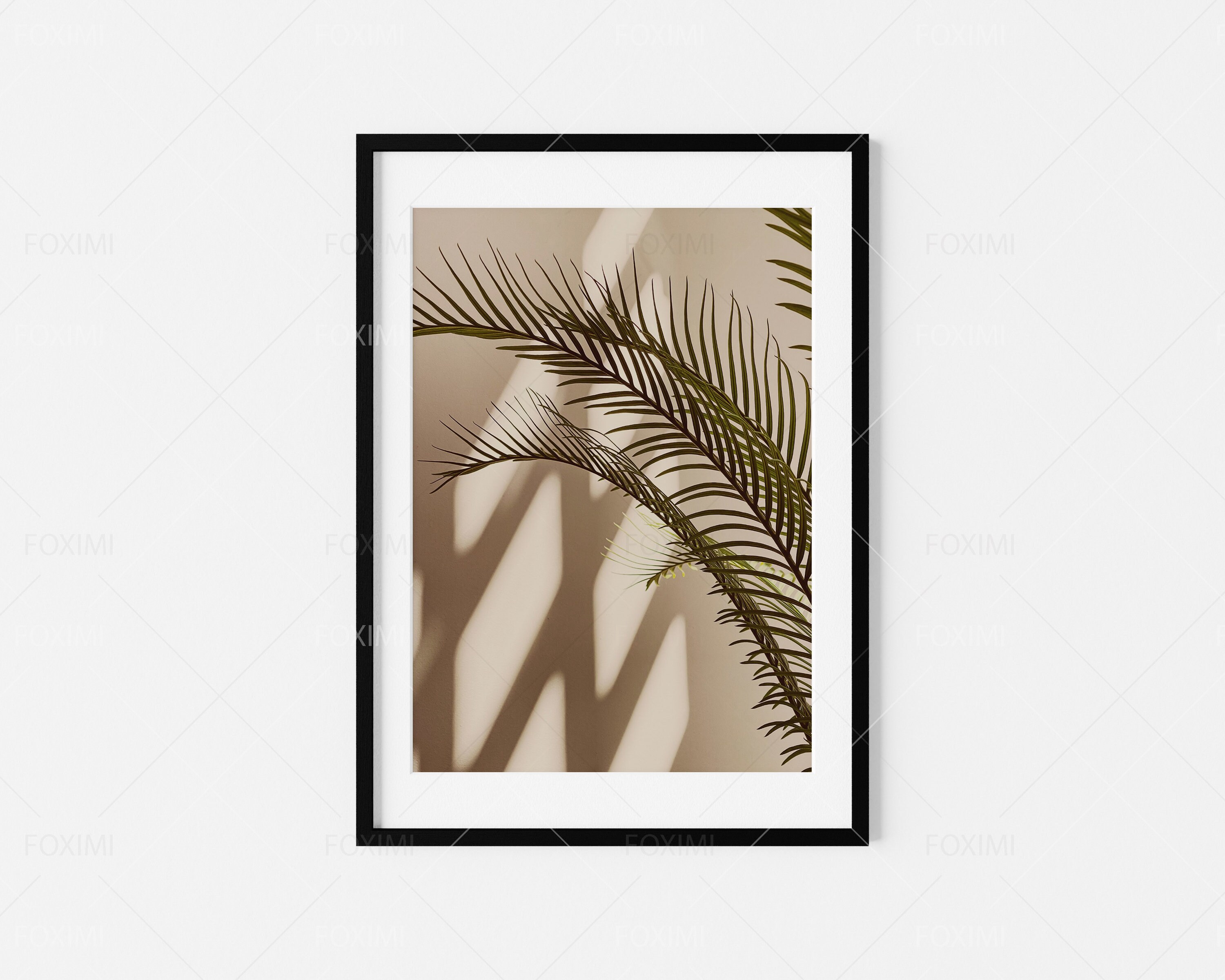 A4, A3, ISO Black Frame Mockup, Set of 1, Portrait, on the Wall, Flat ...