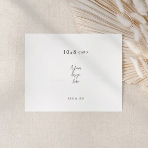 8x10 Card Mockup, Wedding Print Mockup, Bridesmaid Gift Mockup, 4x5 ...