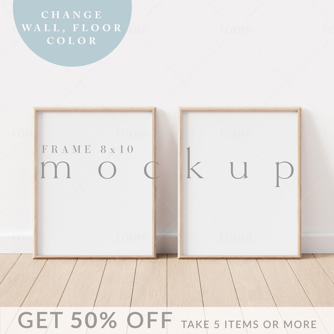 8x10 | 2 Frame Mockup, Wall Art Mockup, Frame Mockups, Poster Mockup ...
