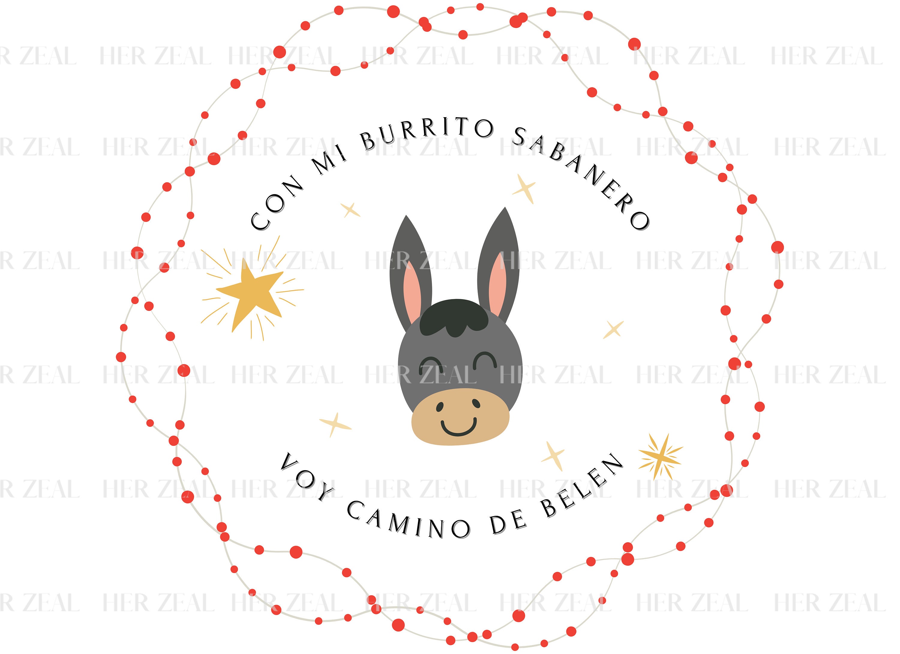 Con Mi Burrito Sabanero PNG, Feliz Navidad Digital Download, Spanish ...