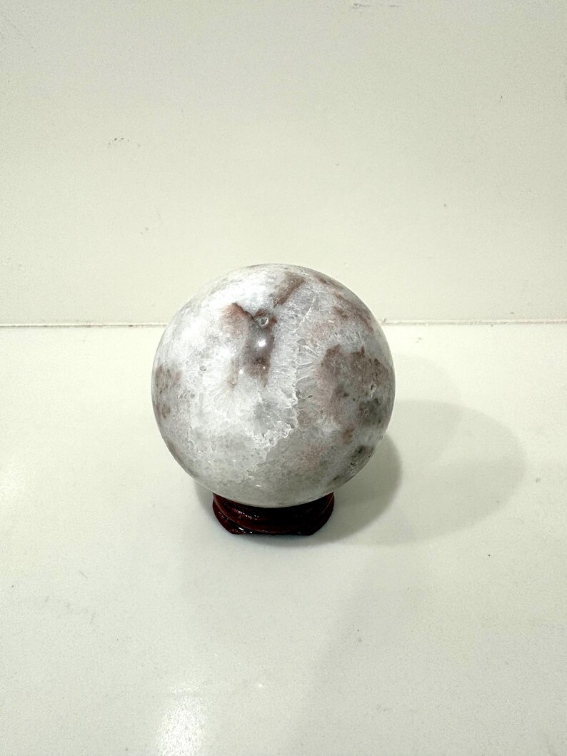 White & Tan Sphalerite Flashy Druzy Sphere With Quartz | Sparkling ...