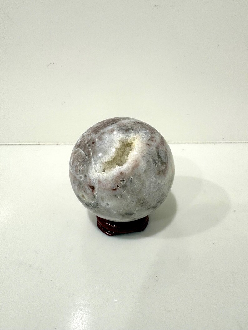White & Tan Sphalerite Flashy Druzy Sphere With Quartz | Sparkling ...