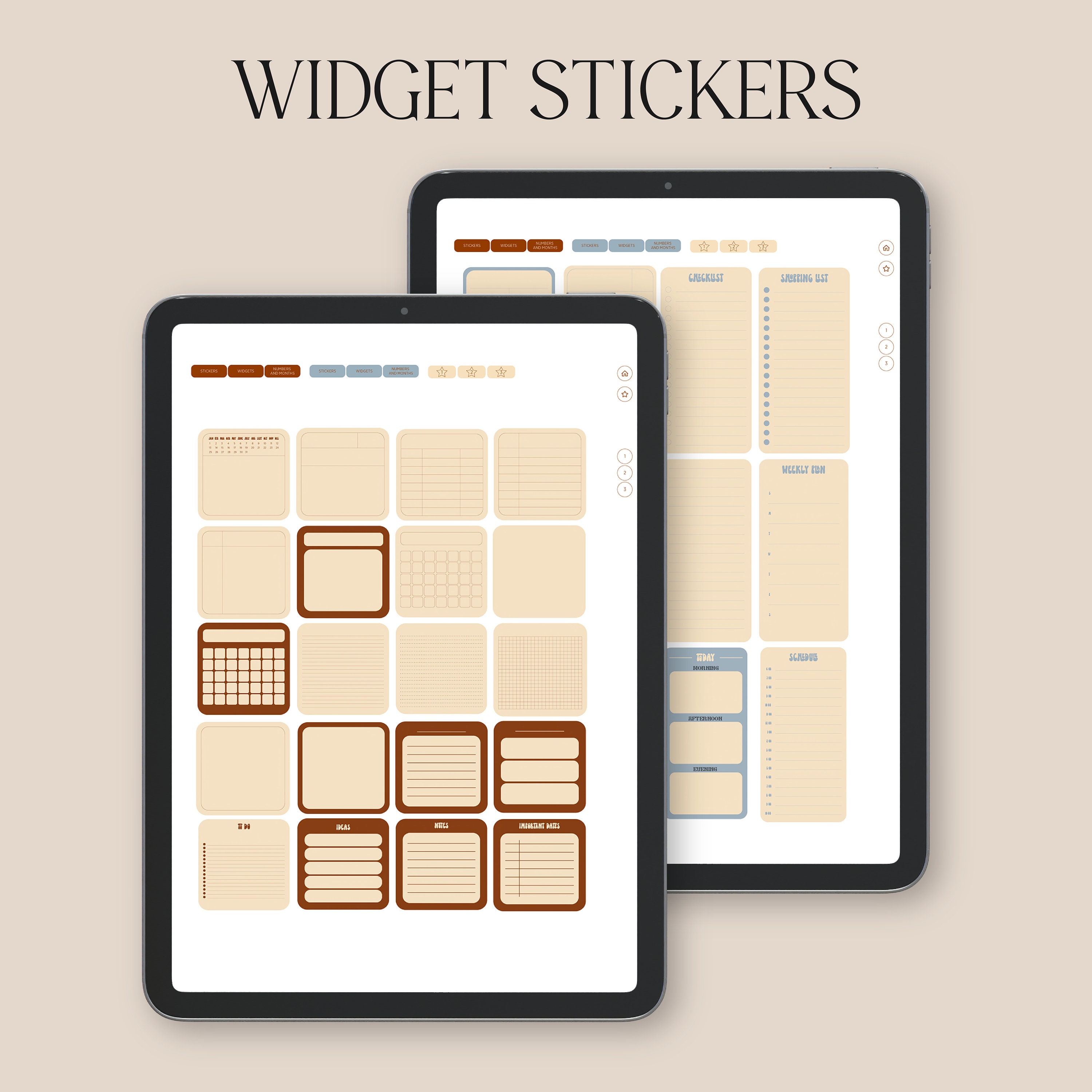 Retro Digital Stickers for Goodnotes / Stickerbook for Planning ...