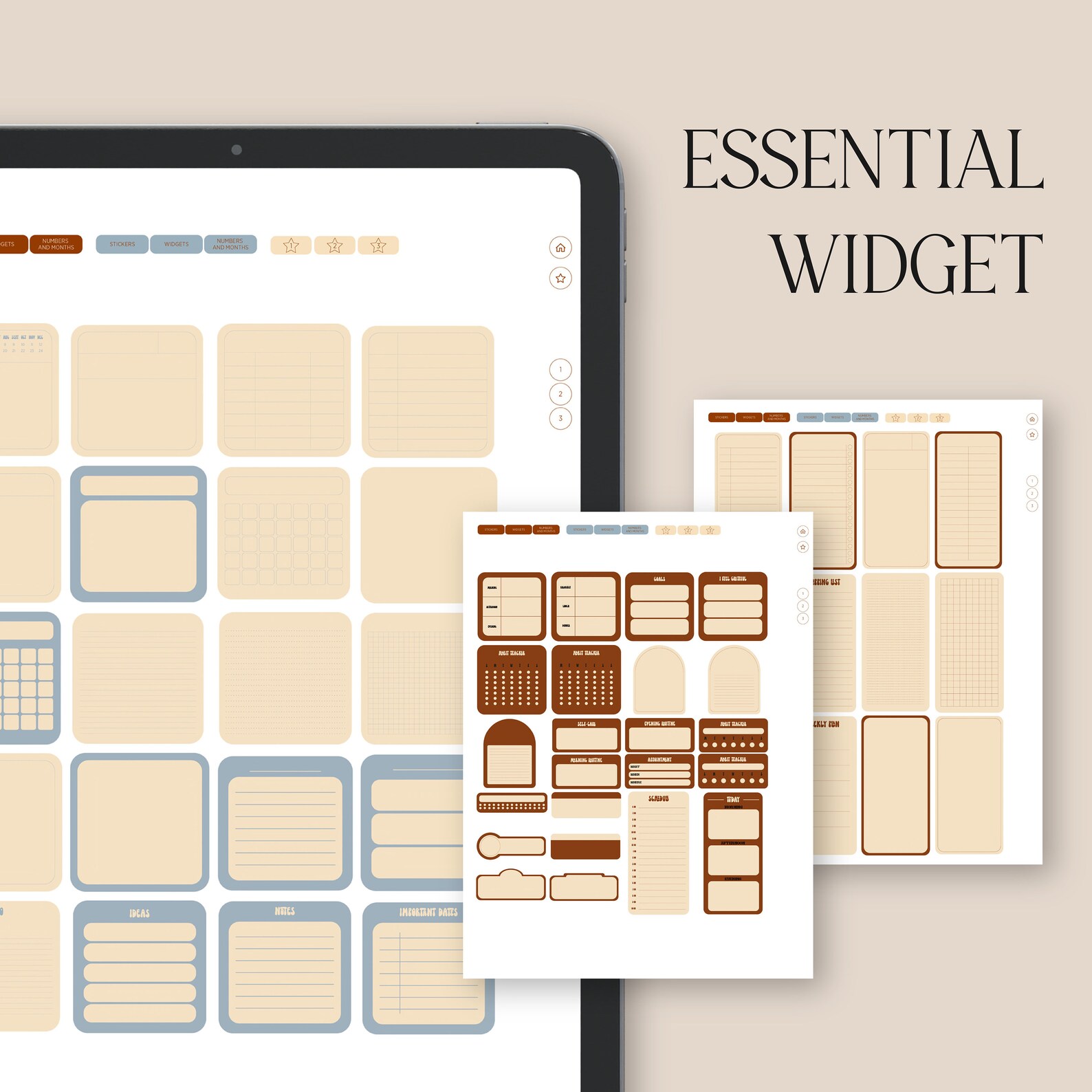 Retro Digital Stickers for Goodnotes / Stickerbook for Planning ...