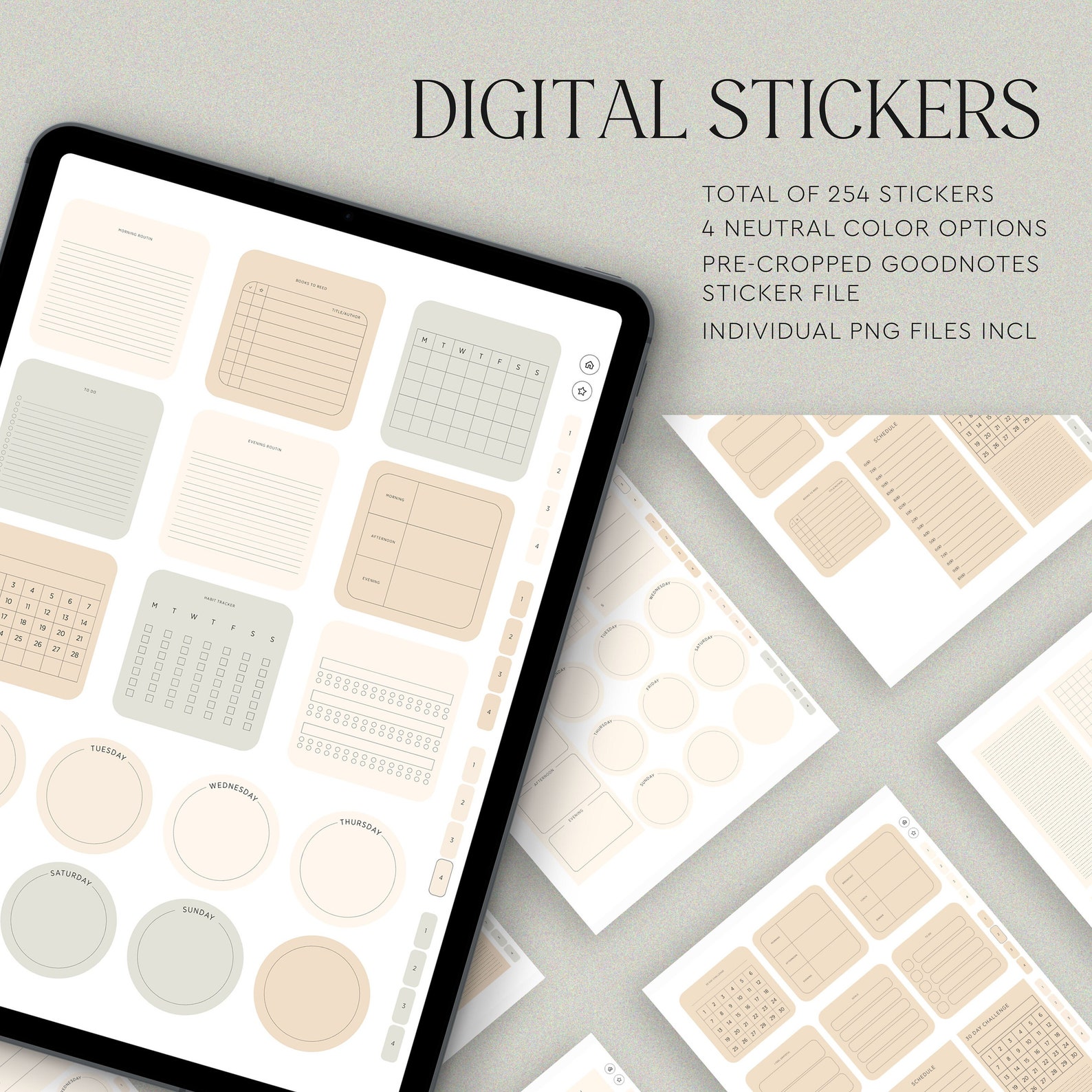 Digital Stickers for Goodnotes / Digital Widgets / Digital Planner ...
