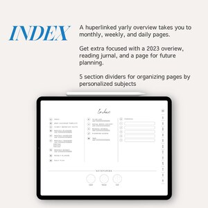 Digital Planner for Goodnotes / iPad Planner / Yearly Planner 2023 ...