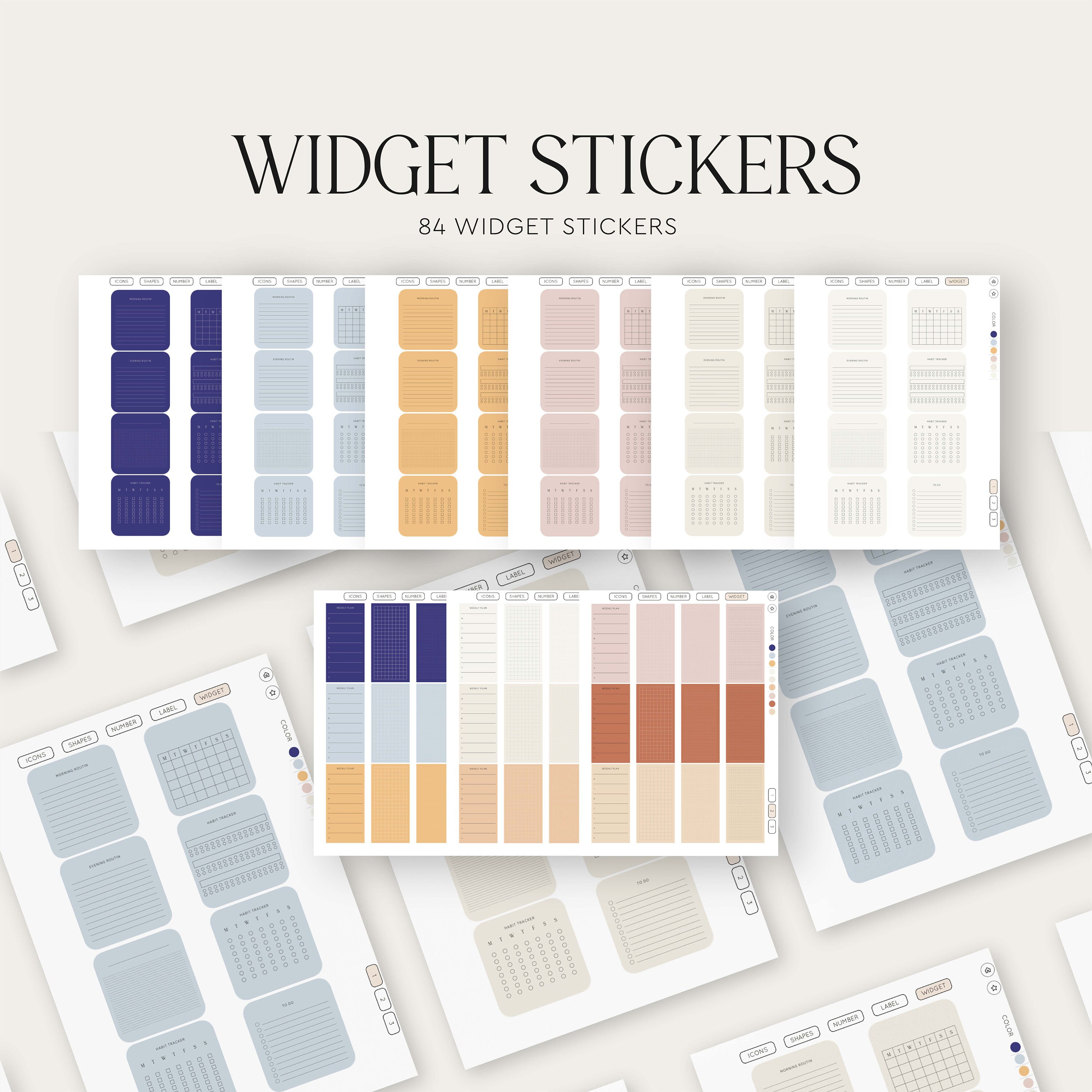 Digital Stickers Book for Goodnotes / Functional Digital Sticker Set ...